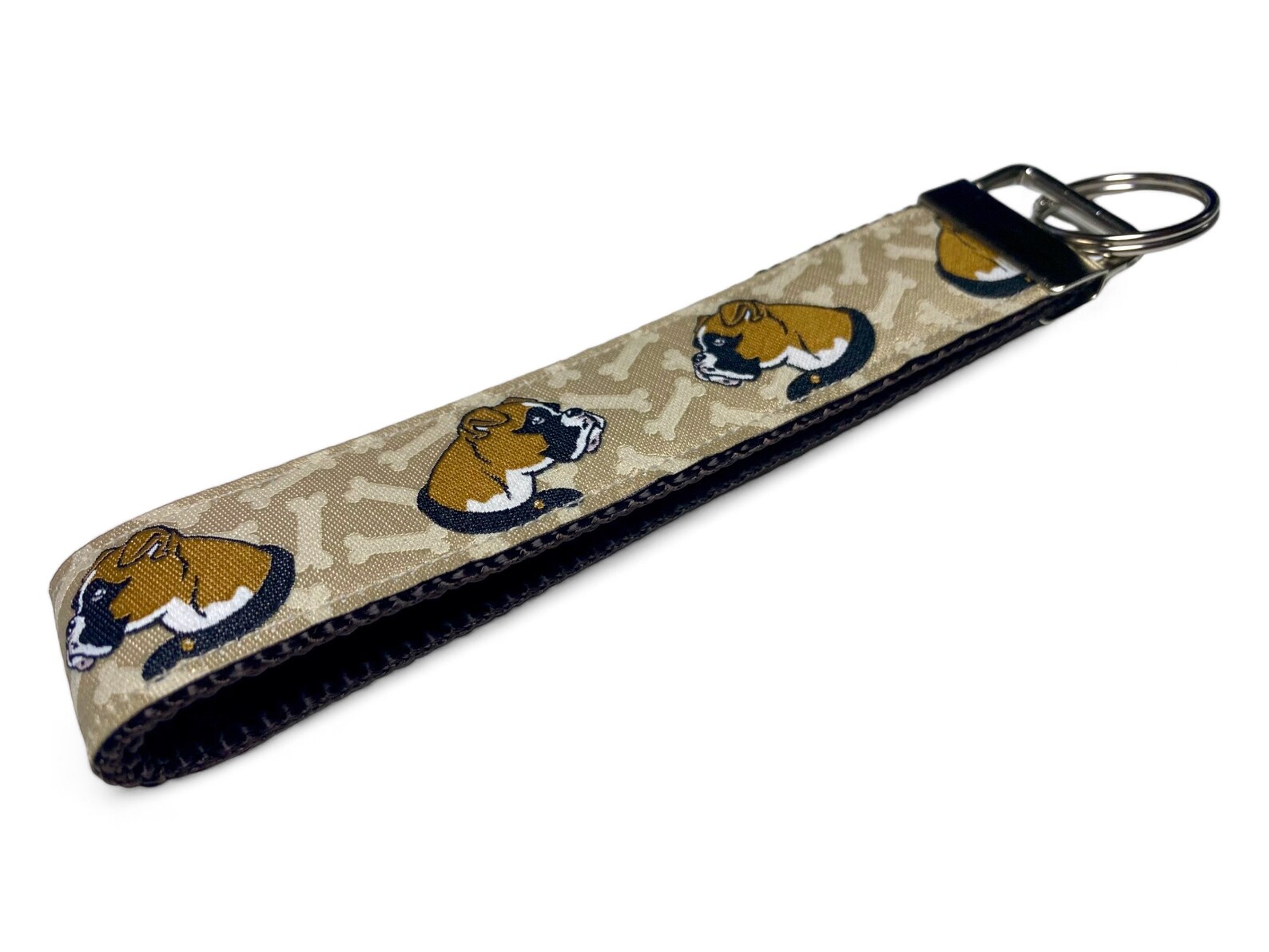 Boxer - Brown - Key Fob - 5" Looped in Length - 1" Wide - Etsy