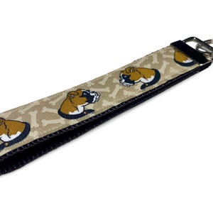 Boxer - Brown - Key Fob - 5" Looped in Length - 1" Wide - Etsy