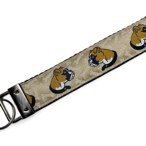 Boxer - Brown - Key Fob - 5" Looped in Length - 1" Wide - Etsy
