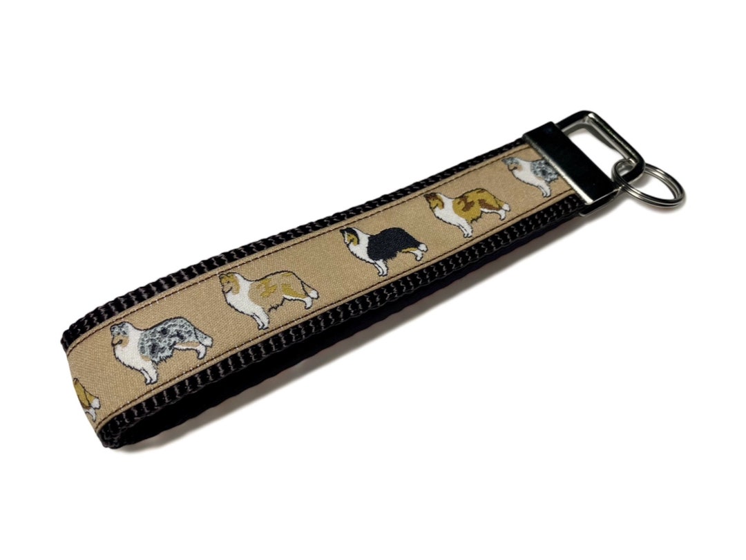 Shetland Sheepdog - Sheltie - Brown - Key Fob - 5" Looped in Length - 1 ...