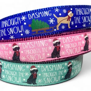 Dashing Through the Snow - Christmas - Labrador Retriever - Blue - Dog ...