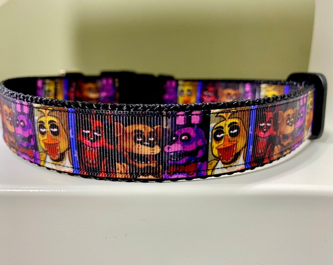 Five Nights at Freddy's FNAF Video Game Dog Collar 1 Wide - Etsy