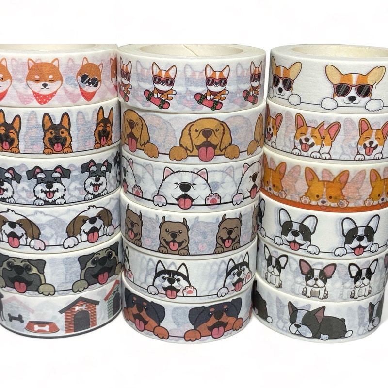 Washi Tape Dog - Etsy