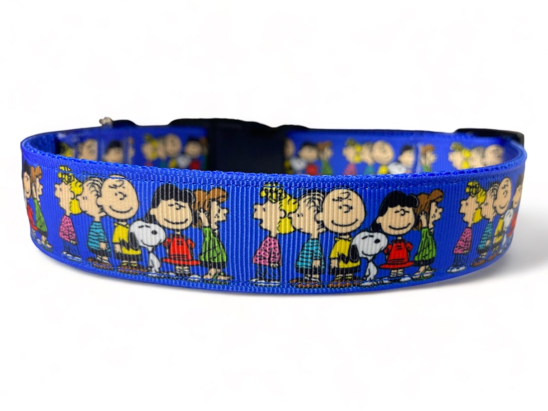 Beagle - Cartoon - Blue - Dog Collar - 1" or 3/4" Wide - Etsy