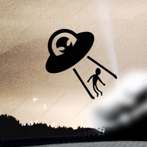 UFO Alien Decal UFO Stickers Easter Eggs for Jeep - Etsy
