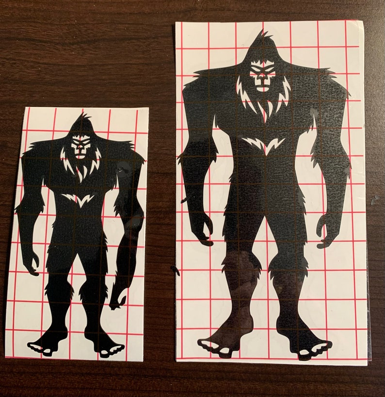 Angry Bigfoot Sasquatch Silhouette Decal Easter Egg Decal Palm - Etsy