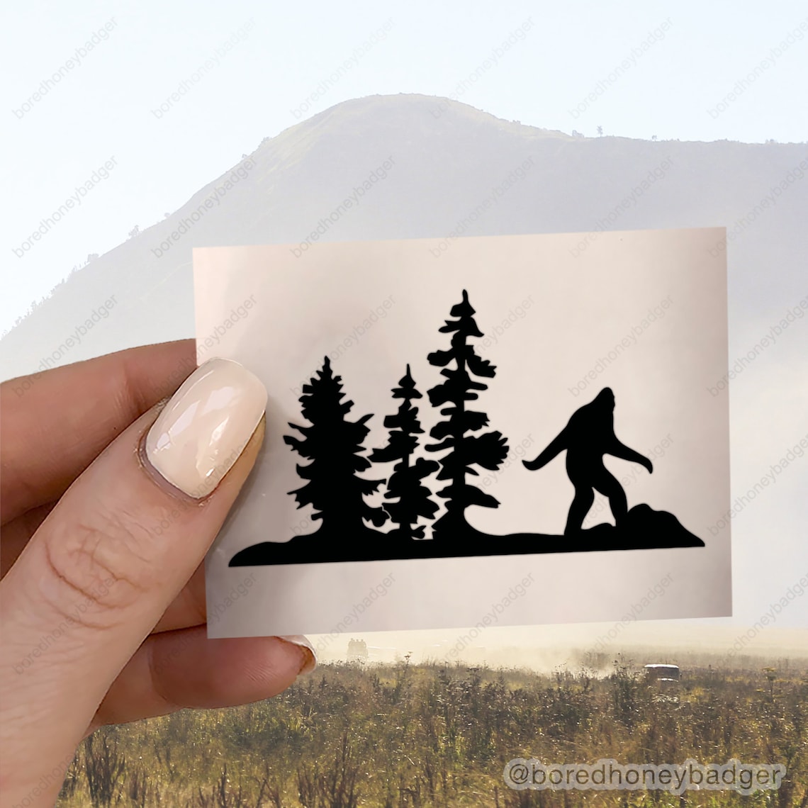 Bigfoot Sasquatch Easter Egg Decals Big Foot Yeti Stickers Fit - Etsy