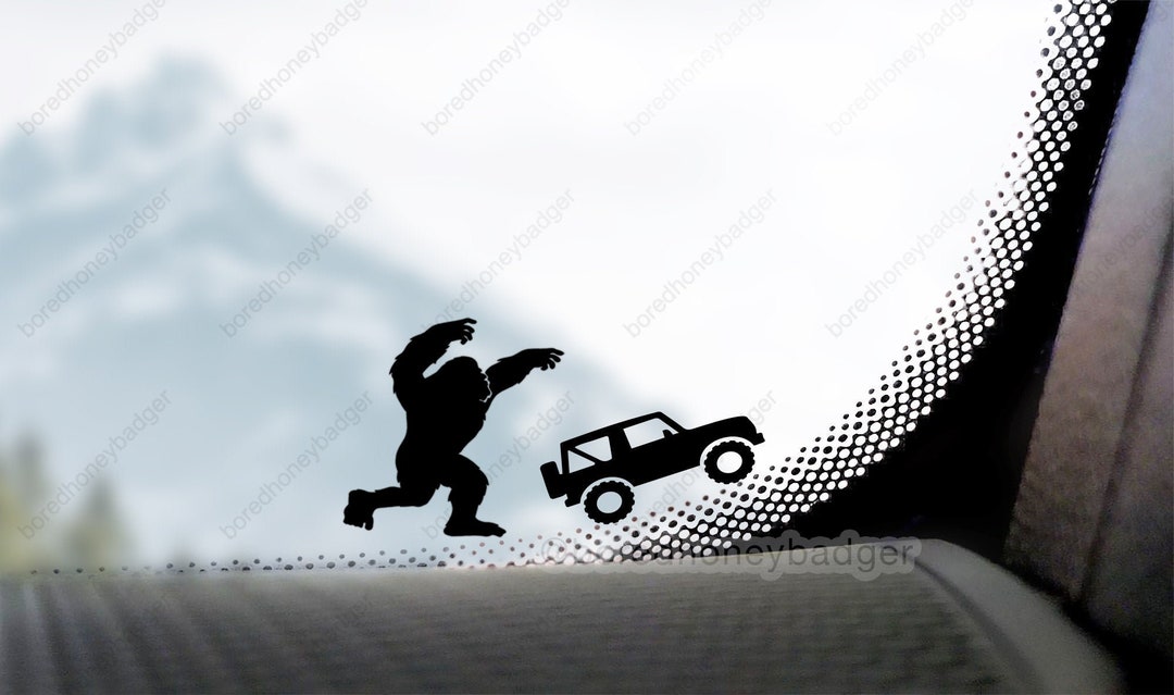 Bigfoot Sasquatch Easter Eggs Decals Big Foot Yeti Sticker Fit for Jeep ...