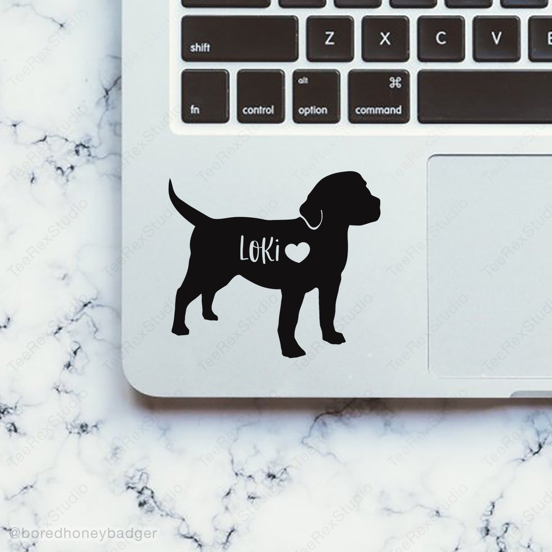 Labrador Retriever Lab Puppy Decal With Heart Car Laptop Dog Vinyl ...