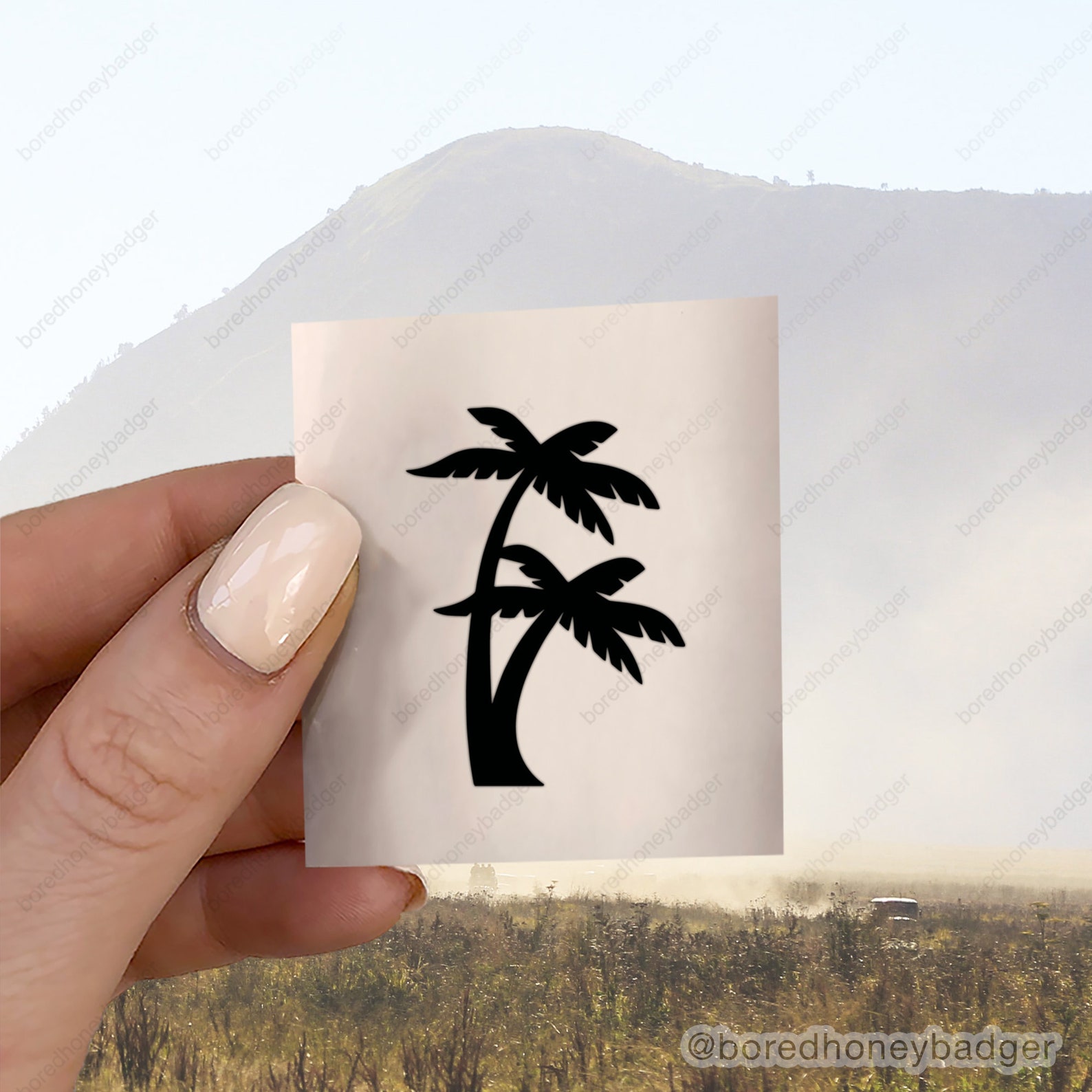 Palm Tree Decal Palm Trees Beach Decals Sticker Easter Egg | Etsy