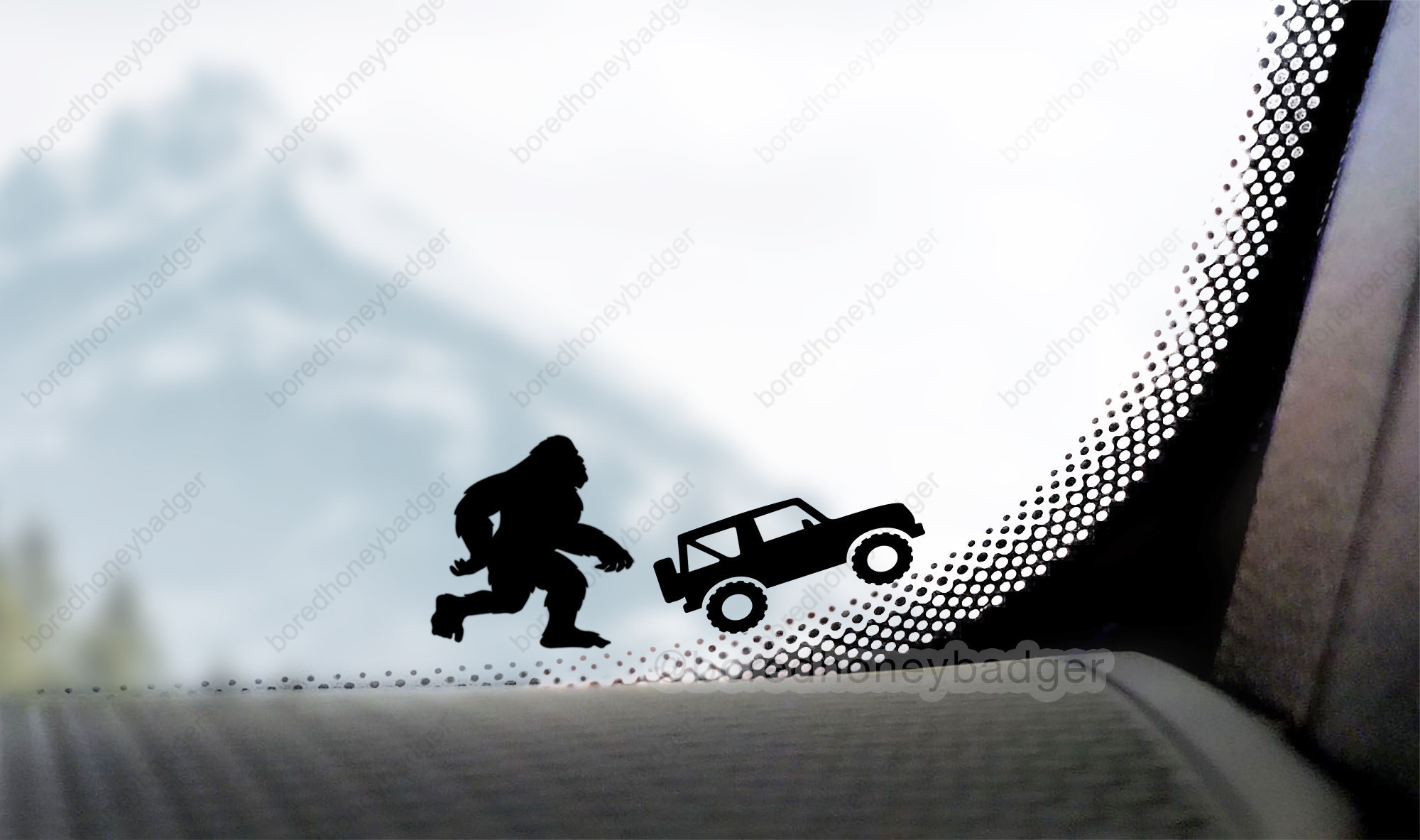 Bigfoot Sasquatch Easter Eggs Decals Big Foot Yeti Sticker Fit - Etsy