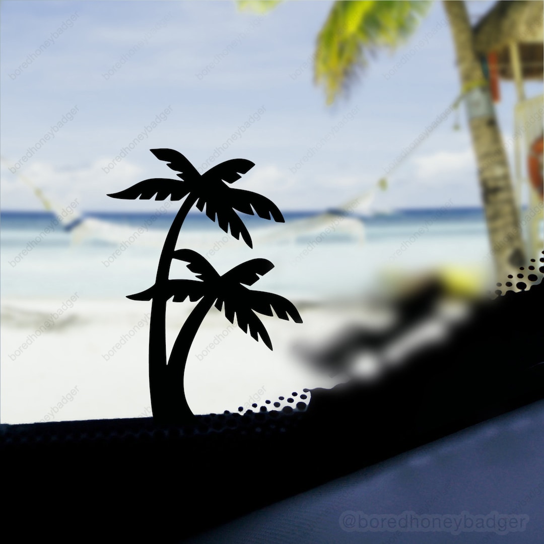 Palm Tree Decal Palm Trees Beach Decals Sticker Easter Egg Decal for ...