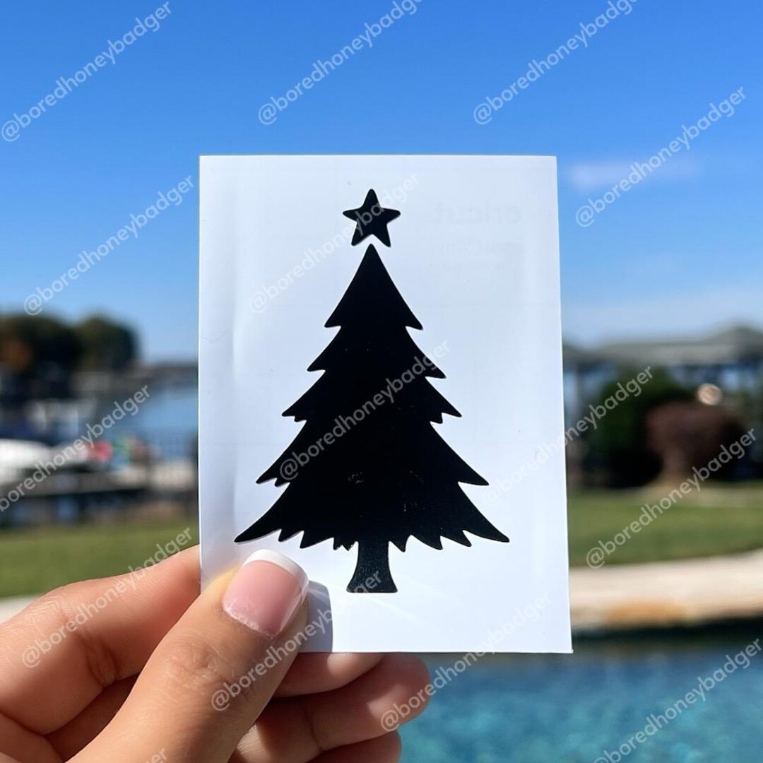 Christmas Tree Decal Sticker for Car Laptop Tumbler - Etsy