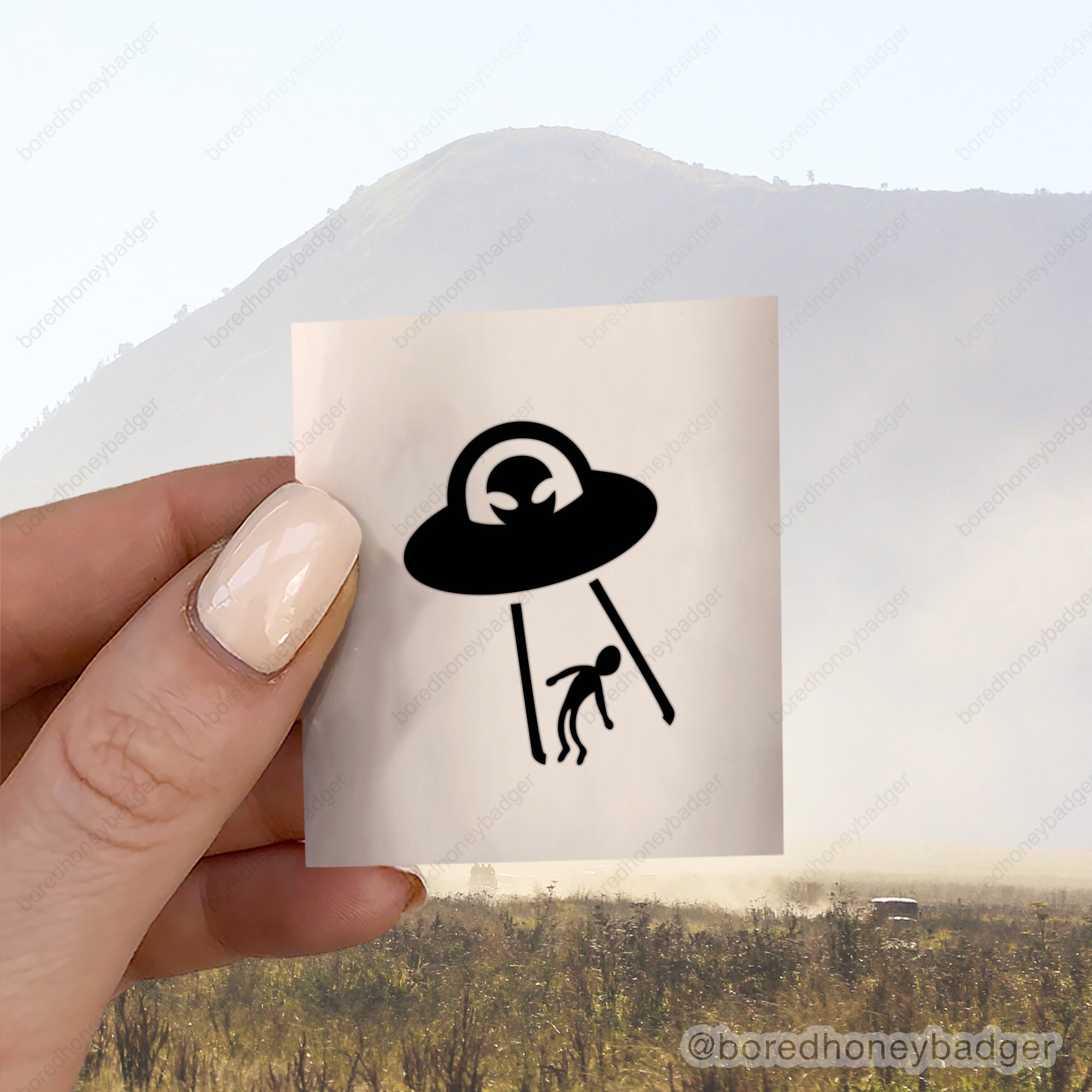 UFO Alien Decal UFO Stickers Easter Eggs for Jeep - Etsy