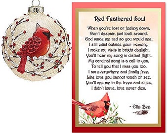 Red Cardinal Poem - Etsy