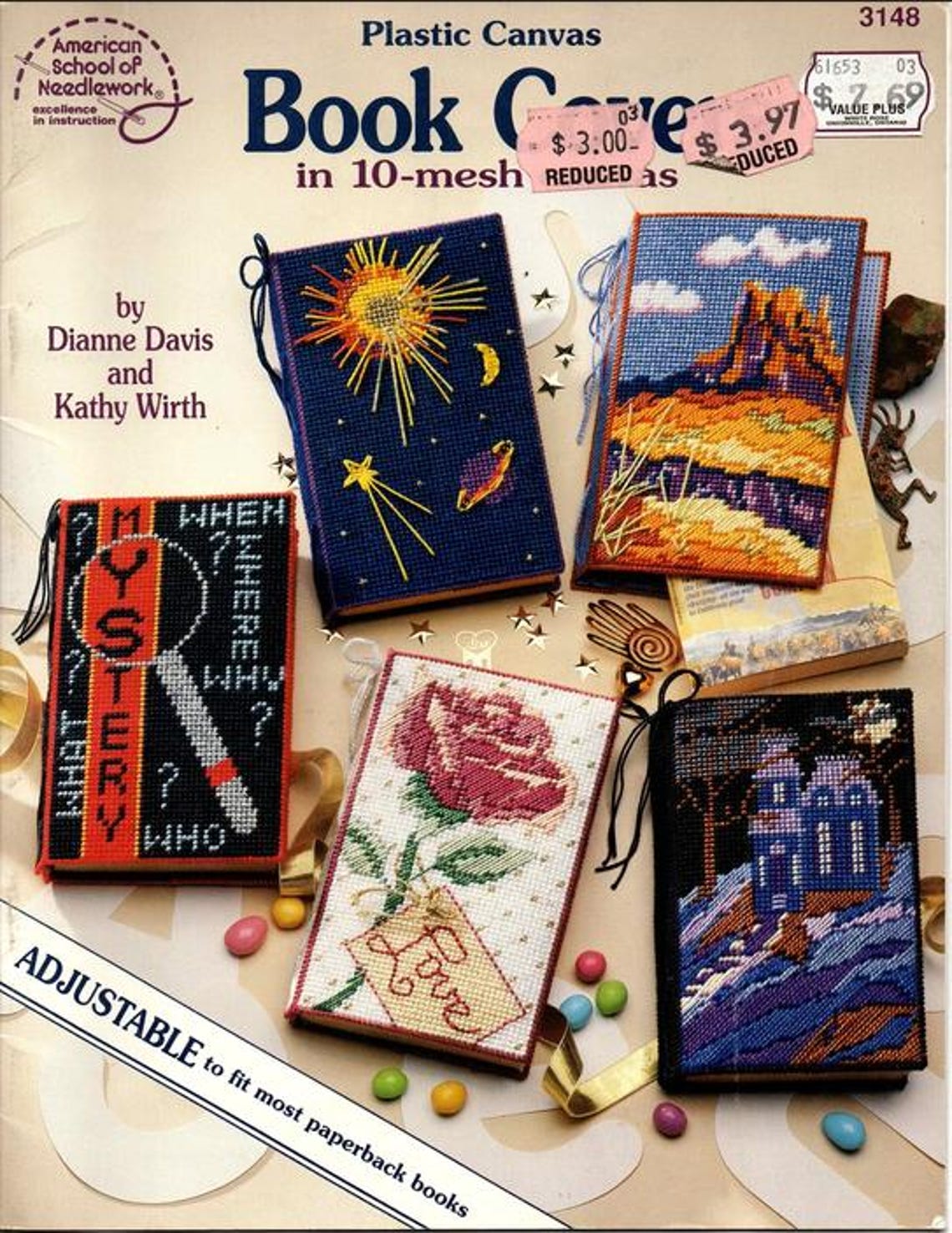 Vintage Plastic Canvas Book Cover Patterns – PDF Download for DIY ...