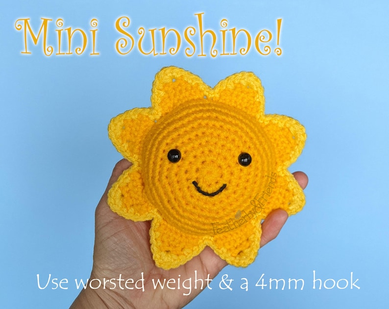 Sunshine Crochet Pattern Sunny Amigurumi Plush Stuffie - Etsy