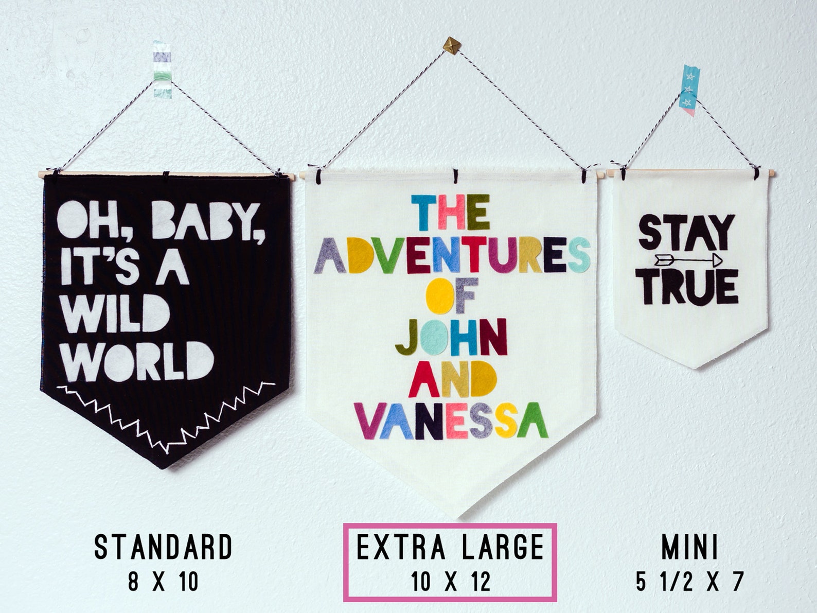 CUSTOMIZABLE EXTRA LARGE Wall Hanging / Banner Custom Text - Etsy