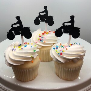 ATV / 4 Wheeler / Quad Cupcake Toppers / Motocross - Etsy