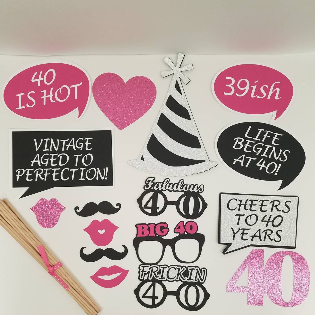 40th Birthday Photo Prop / Fabulous 40 / 39 Ish - Etsy