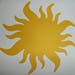 Sun Die Cuts-40 Bright Yellow Paper Suns-rapunzel Tangled - Etsy