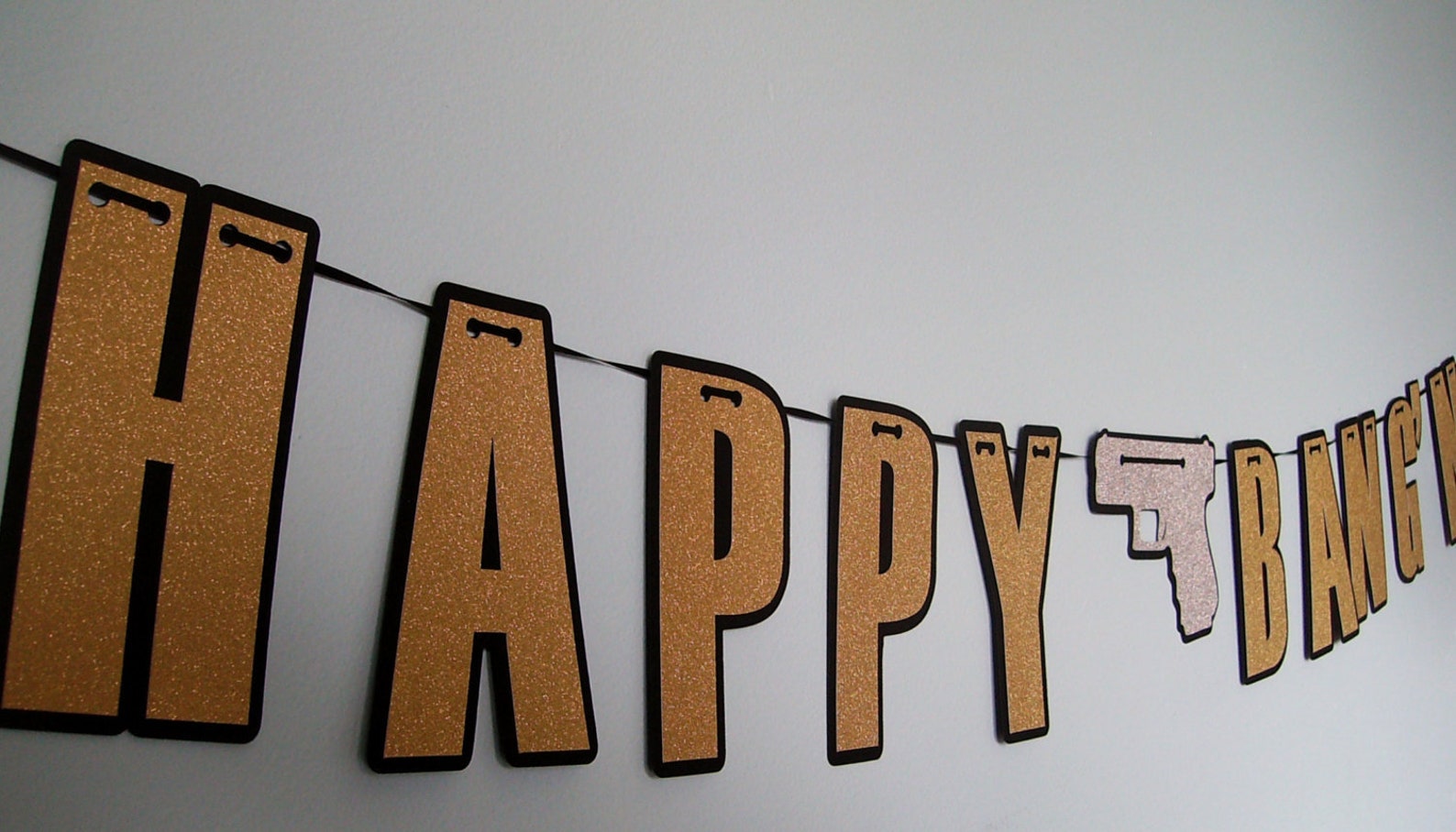 Happy Bang'n Birthday Guns Happy Birthday With Sparkle - Etsy