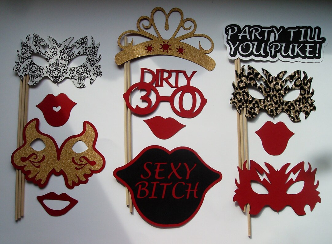 30th Birthday Photo Prop 29 and Holding Life Begins Masquerade Party ...