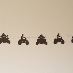 ATV Garland / Motocross Garland / Racing Party Supply - Etsy