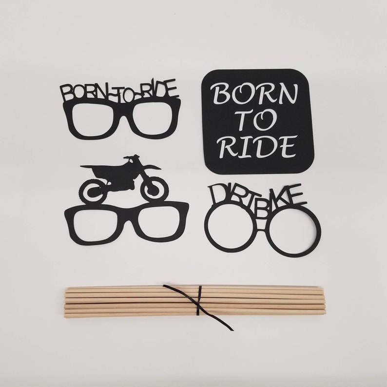 Dirt Bike Born to Ride Birthday Party Photo Props / - Etsy