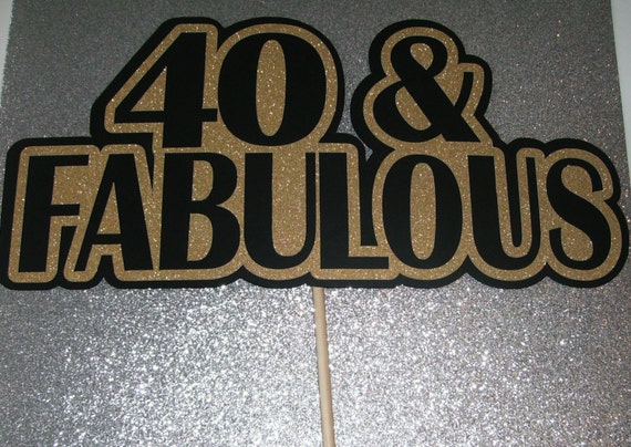 40th Birthday Photo Booth Props 40th Birthday Glitter Paper | Etsy