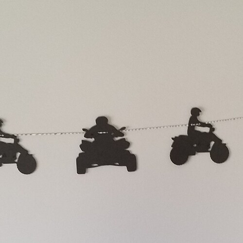 ATV Garland / Motocross Garland / Racing Party Supply - Etsy