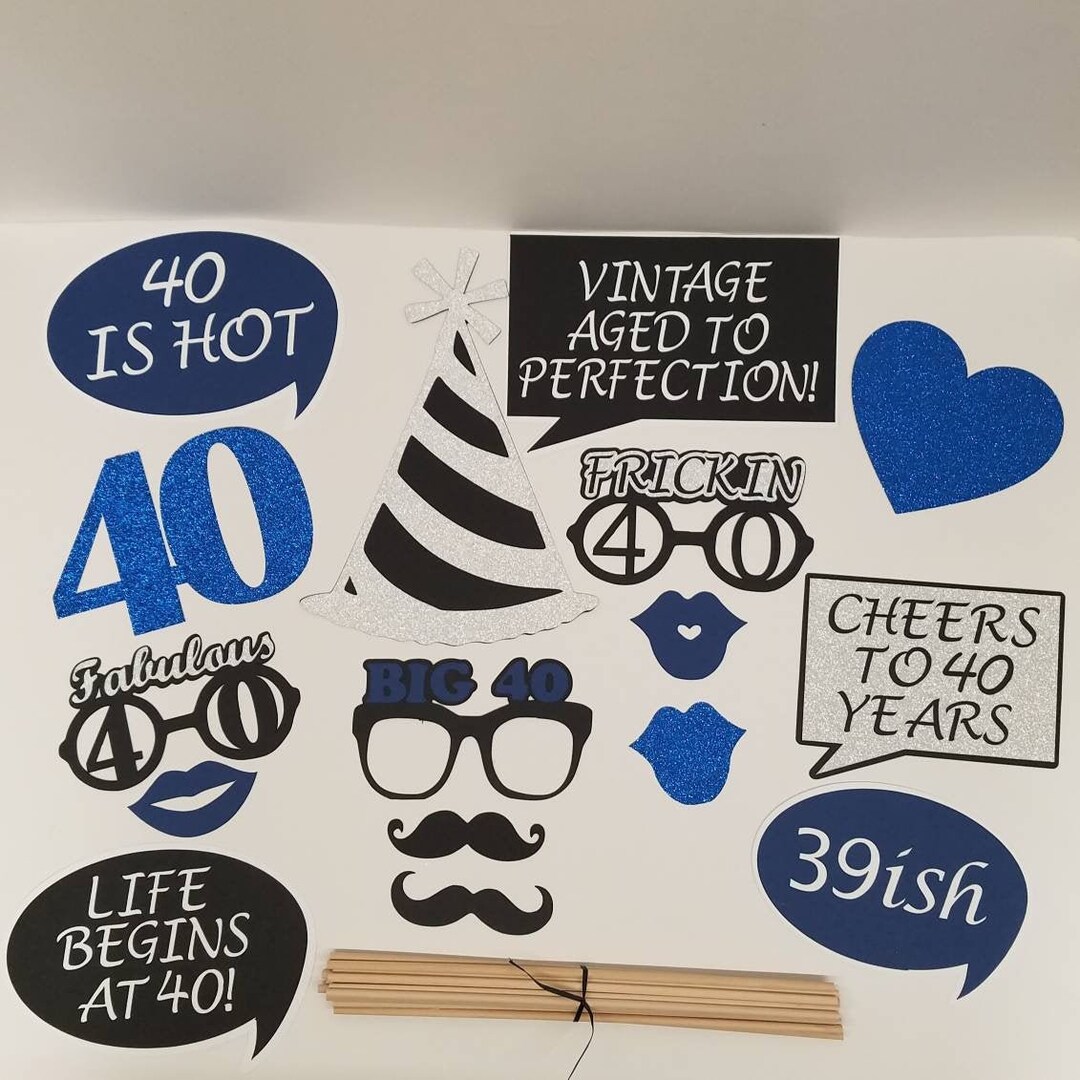 40th Birthday Photo Prop / Fabulous 40 / 39ish - Etsy