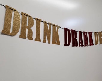 21st Birthday Photo Prop / Drink Drank Drunk / Legal 2207D | Etsy