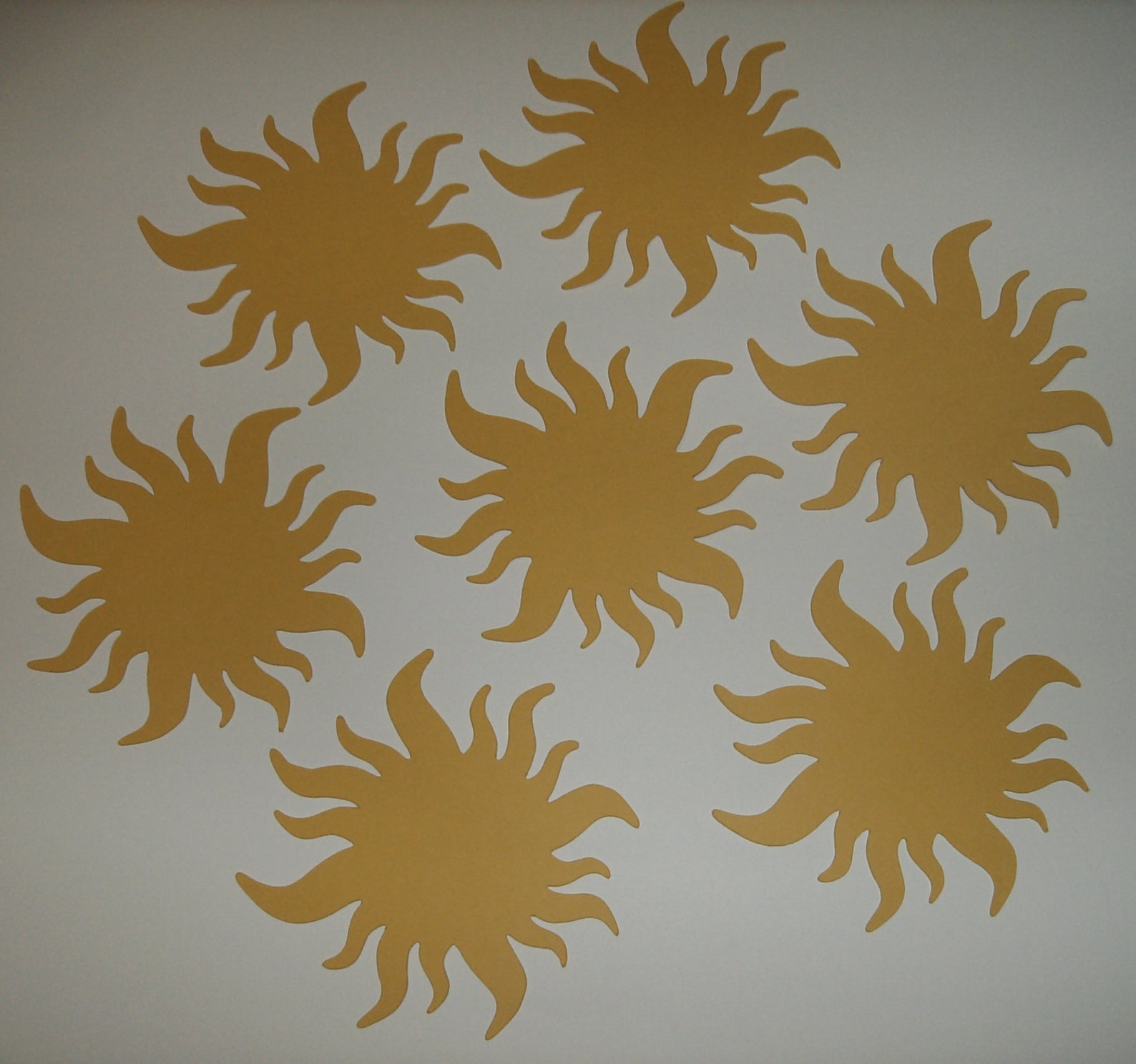 Sun Die Cuts-20 Bright Yellow Paper Suns-Rapunzel Tangled | Etsy