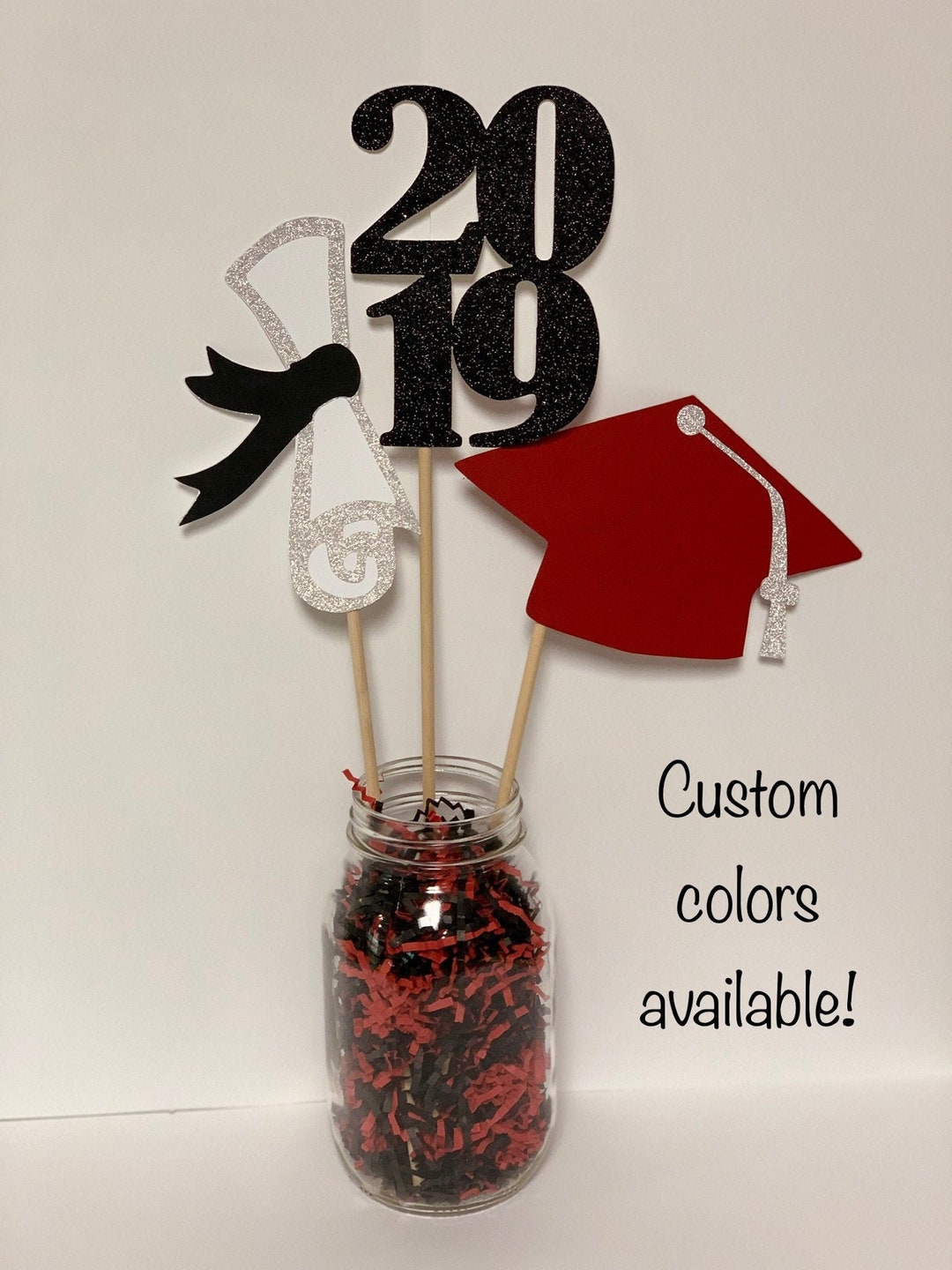 Graduation Centerpiece / 2019 / Diploma / Hat - Etsy