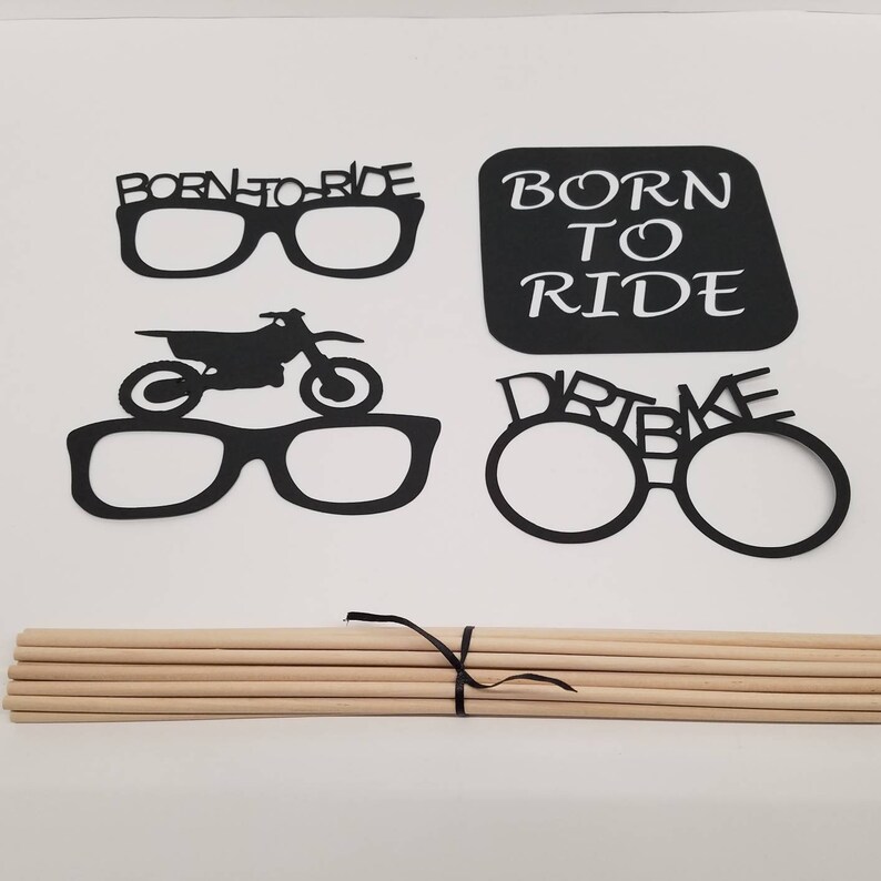 Dirt Bike Born to Ride Birthday Party Photo Props / - Etsy