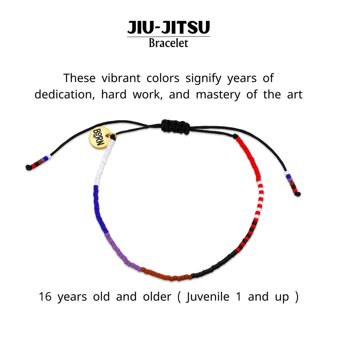 Jiu-jitsu Bracelet, Sport Jewelry, Martial Arts, Belt Rank Bracelets ...
