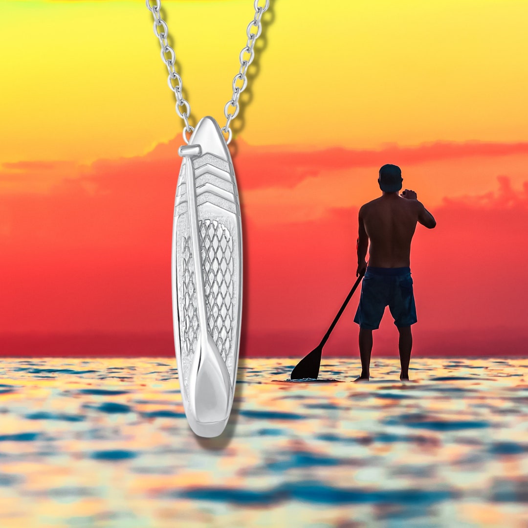Stand up Paddle Board Charm Necklace Unissex SUP Jewelry - Etsy UK