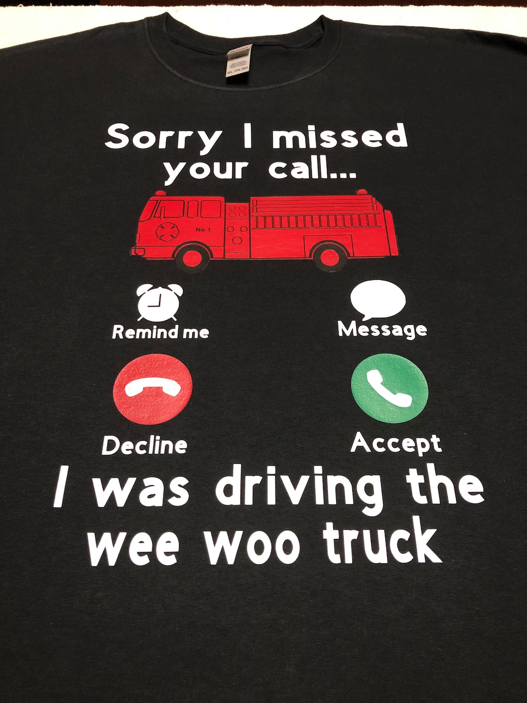 I Was Driving the Wee Woo Truck - Etsy
