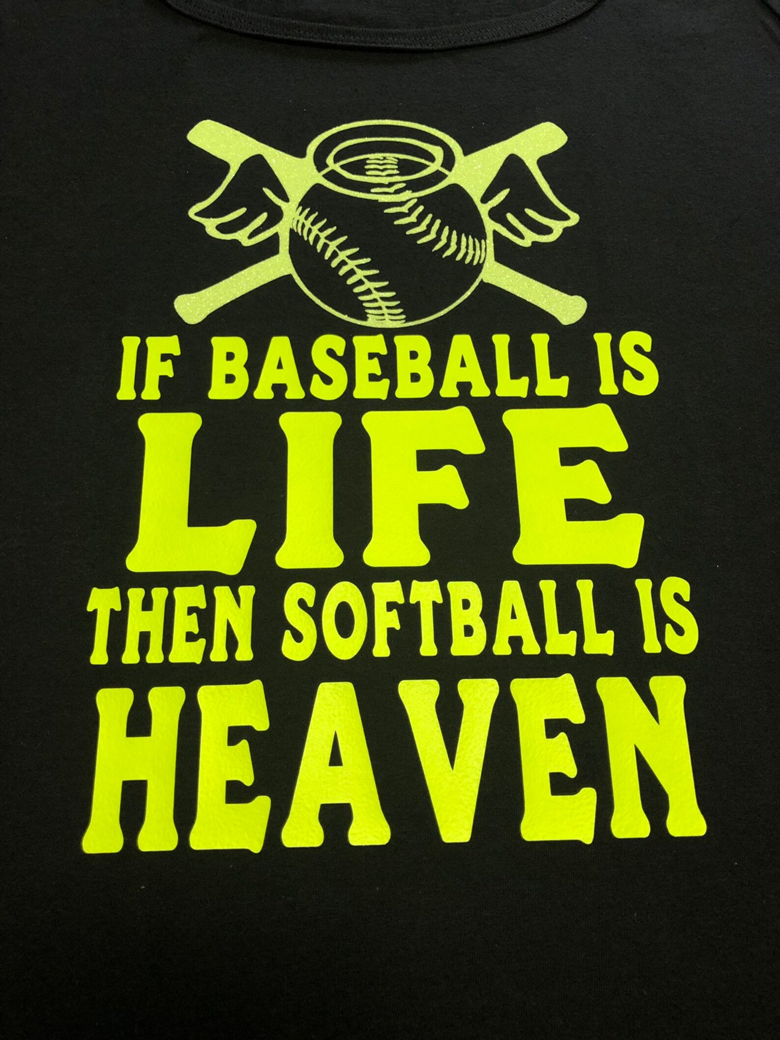 If Baseball is Life Then Softball is Heaven - Etsy