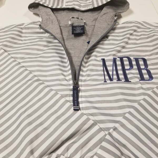 Monogrammed Rain Jacket - Etsy