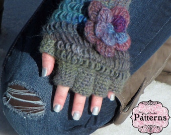 Super Easy Hobo Gloves Crochet PATTERN PDF / Half Finger Gloves Crochet ...