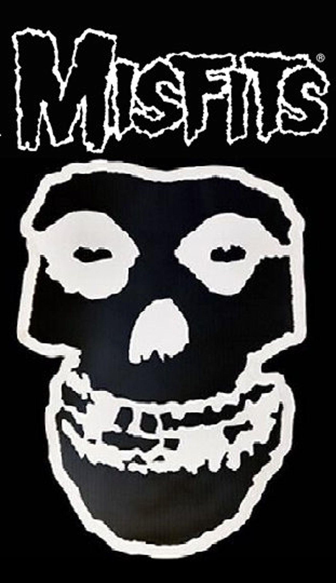 Misfits OUTLINE With Word Decal Sticker Car Mirror Laptop Punk Window ...