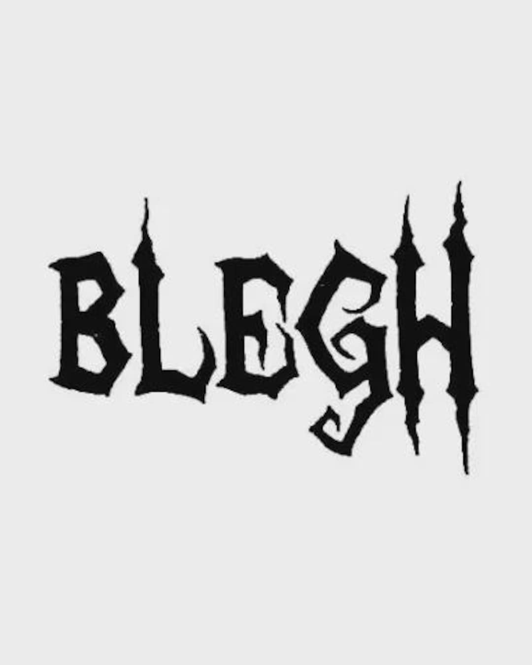 BLEGH Decal - Metalcore Deathcore Sticker - Etsy
