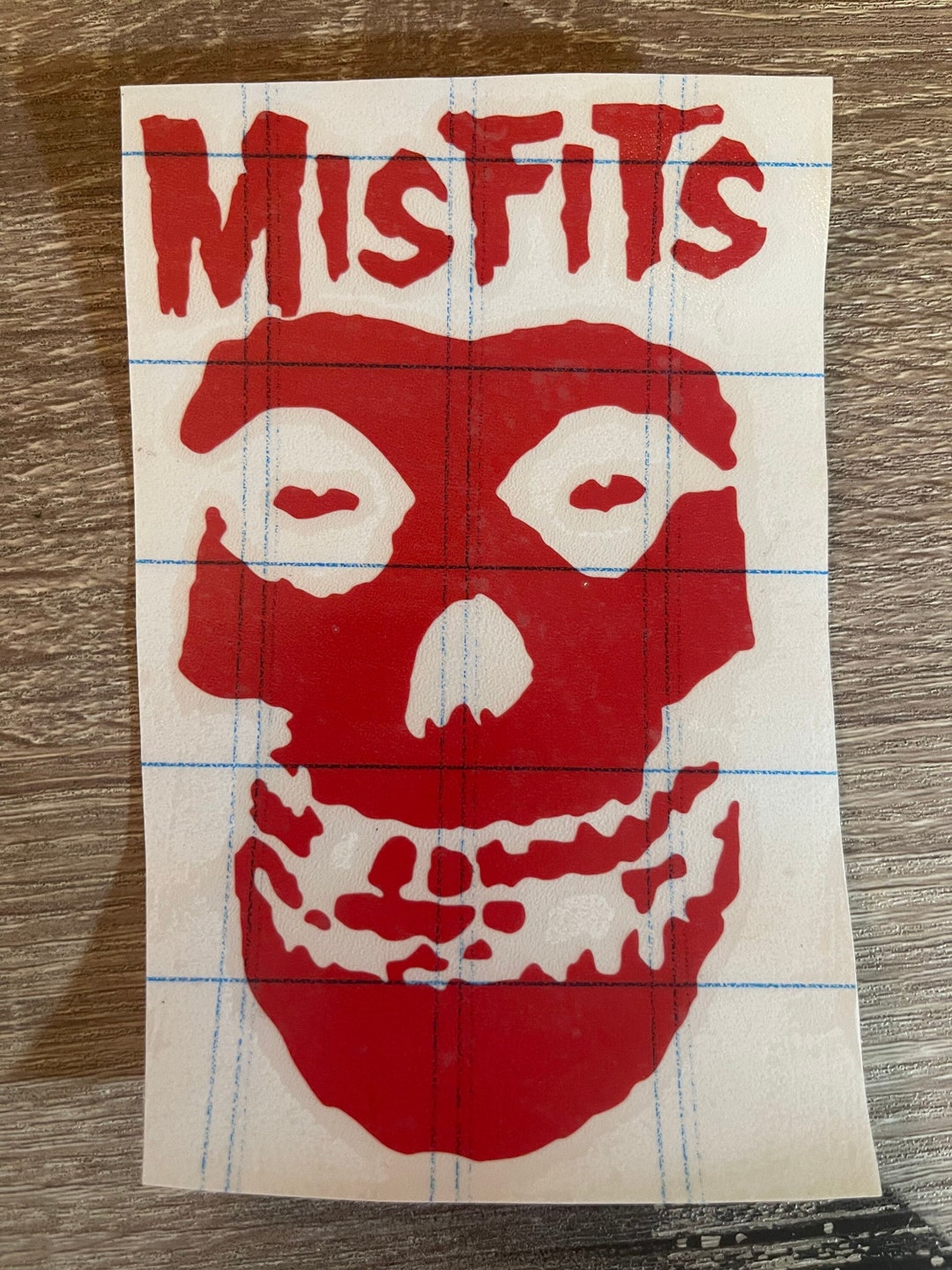 Misfits Decal Sticker Car Mirror Laptop Punk Window Themisfits Crimson ...