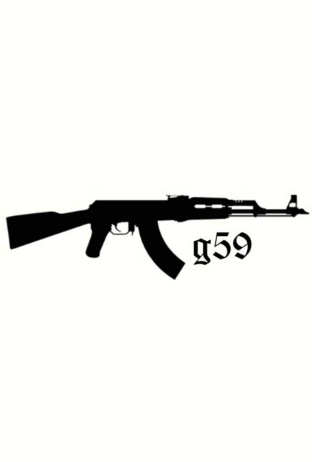 Grey Five Nine G59 AK Decal for Cars, Mirrors, Laptops, Windows G59 ...