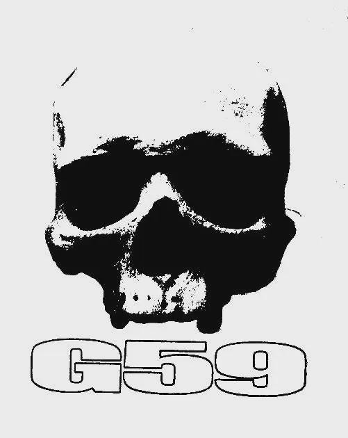 G59 Suicideboys Skull Decal - Grey Five Nine Logo Outline Only - Etsy