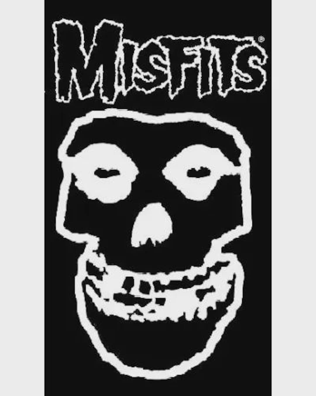Misfits OUTLINE With Word Decal Sticker Car Mirror Laptop Punk Window ...