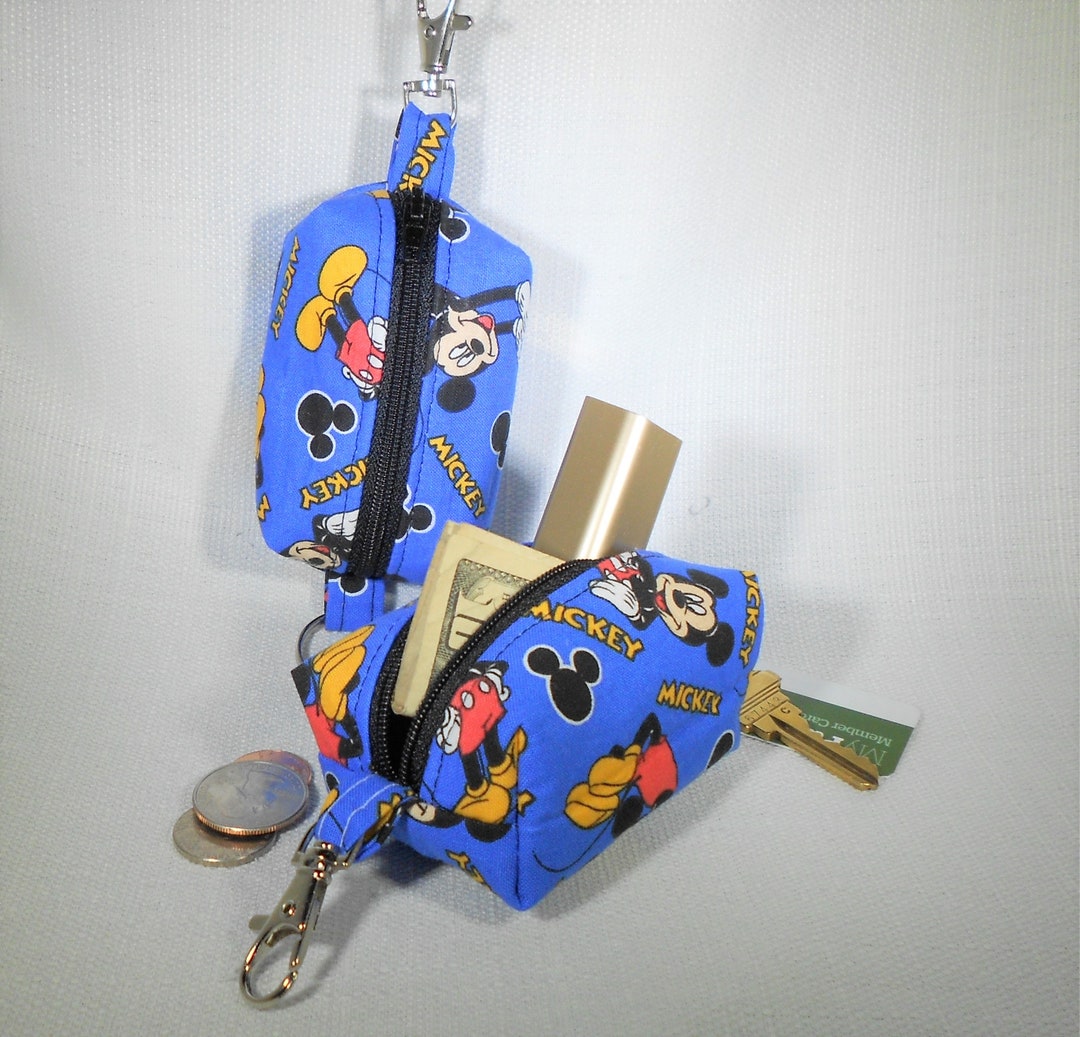 Mickey Mouse Boxy Keychain Pouch Holds Air Pods Hearing - Etsy