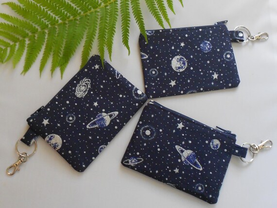 Astronomy Space Planets Keychain Simple Zip Coin Purse Holds - Etsy